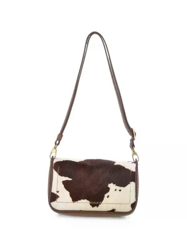 VISONA` Cow-print Leather Shoulder Bag
