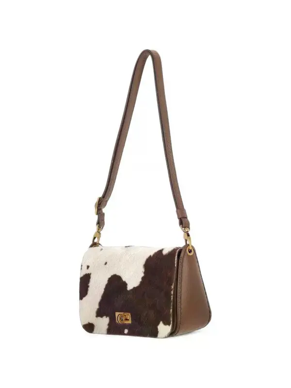 VISONA` Cow-print Leather Shoulder Bag