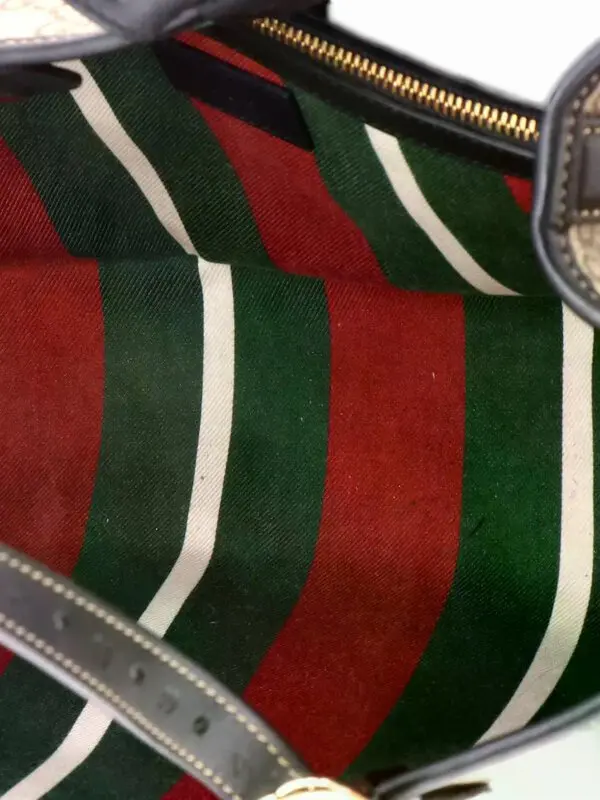 Gucci Emblem Gg Coated Canvas Large Tote Bag