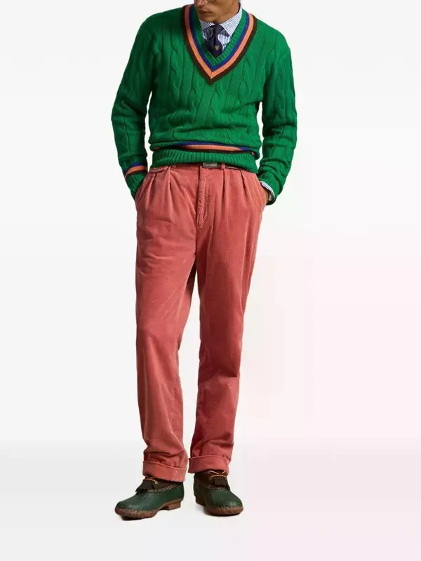 Polo Ralph Lauren Cable-knit Wool-cotton Cricket Jumper