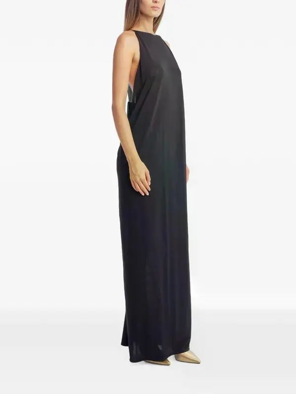 IRINA SCHROTTER Sara Crystal-embellished Backless Maxi Dress