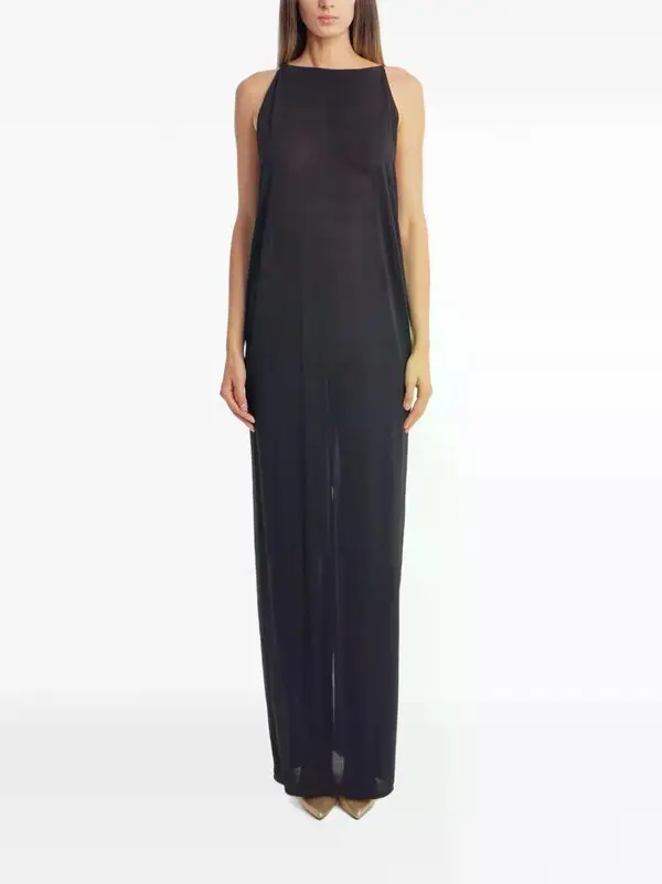 IRINA SCHROTTER Sara Crystal-embellished Backless Maxi Dress - Black