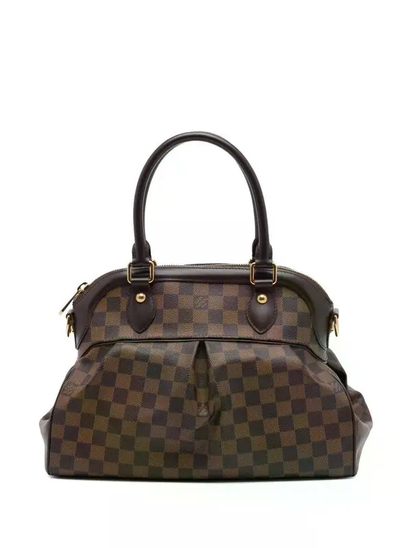 LOUIS VUITTON Damier Ebene Trevi Pm Satchel - Brown