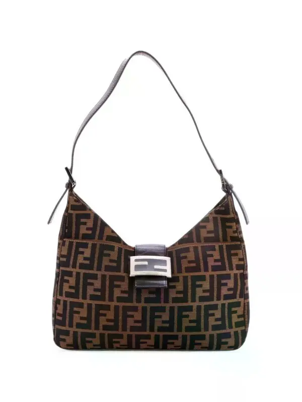 Fendi Zucca Canvas Medium Hobo Bag - Brown