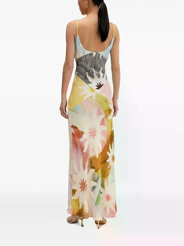 NEVER FULLY DRESSED Abstract Soleil Emilia Midi Dress