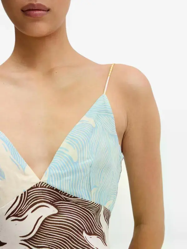 NEVER FULLY DRESSED Abstract Soleil Emilia Midi Dress