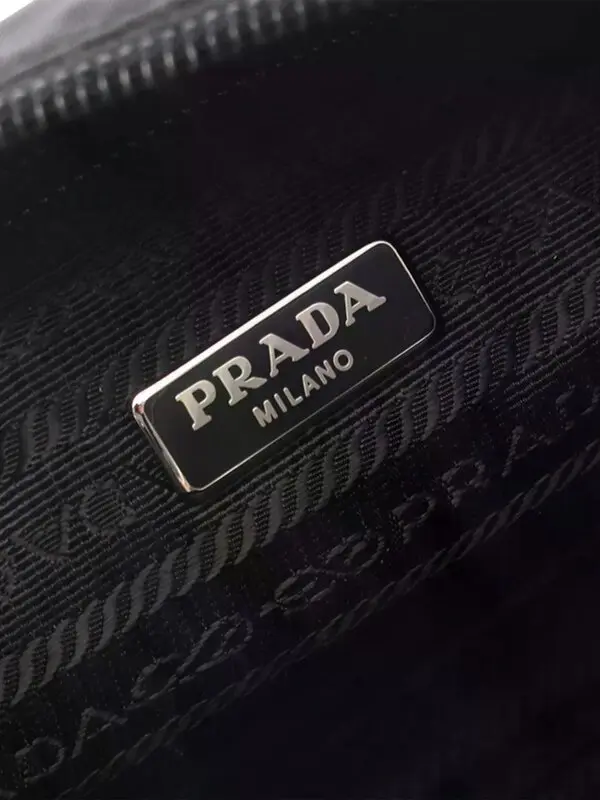 Prada 2013-2026 Studded New Vela Tessuto Shoulder Bag