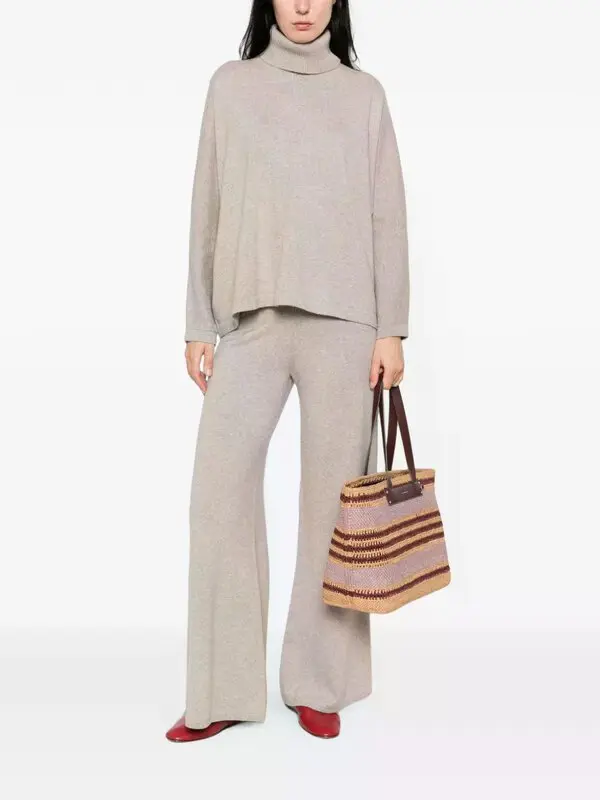 PANICALE Roll-neck Knitted Sweater - Neutrals