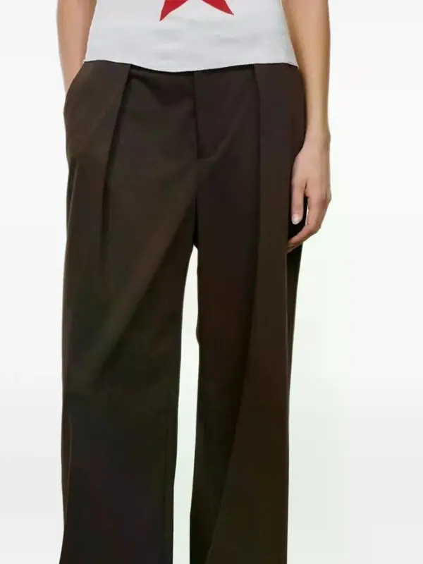 Staud Maysen Pleated Wide-leg Trousers
