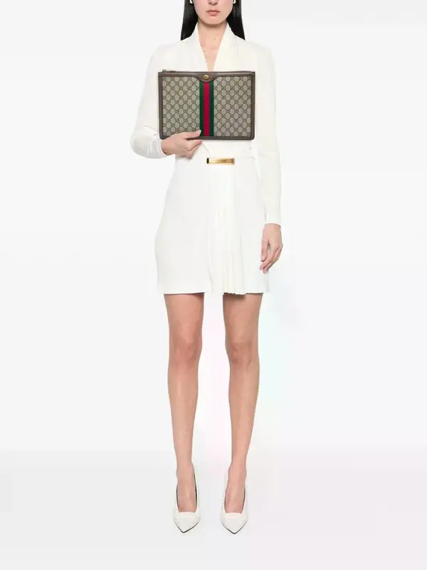 Gucci Ophidia Gg Supreme Web Clutch Bag