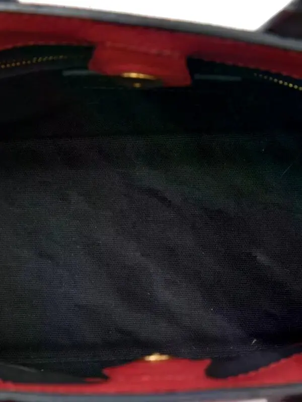 Burberry Small Graffiti Print Grainy Calfskin Banner Satchel
