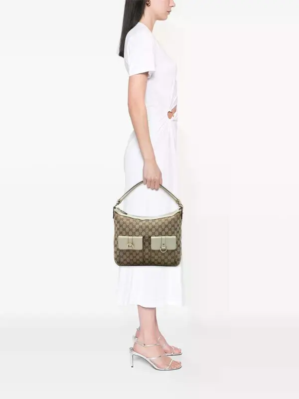 Gucci Gg Canvas Abbey D Ring Handbag - Neutrals