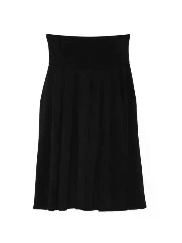 TOTEME Ribbed-waist Pleated Midi Skirt
