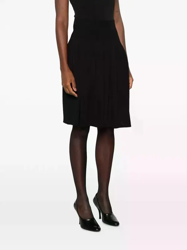 TOTEME Ribbed-waist Pleated Midi Skirt