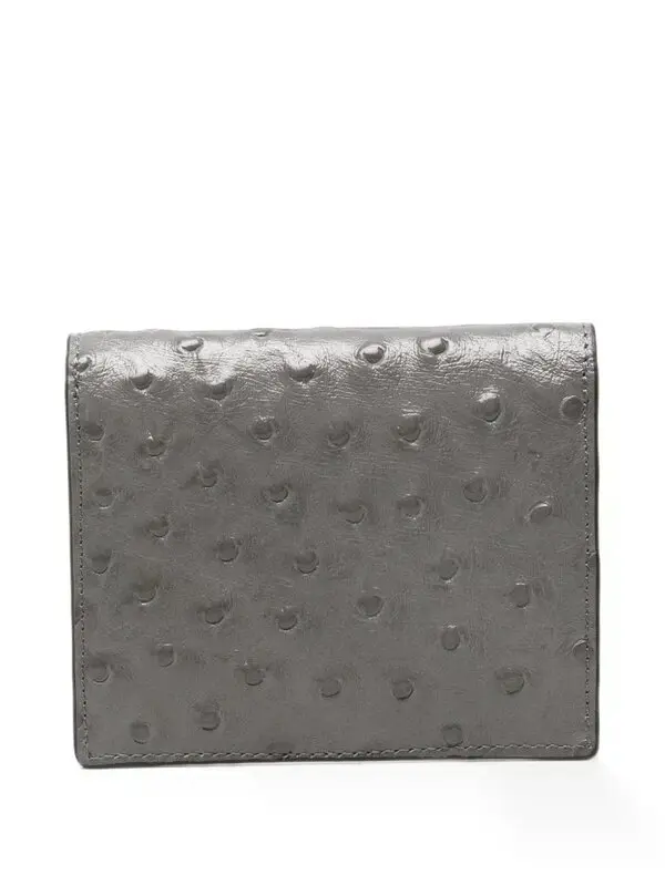 TOTEME T-lock Ostrich-texture Wallet