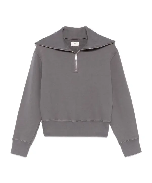 AUTRY Roll-neck Sweatshirt - Stone