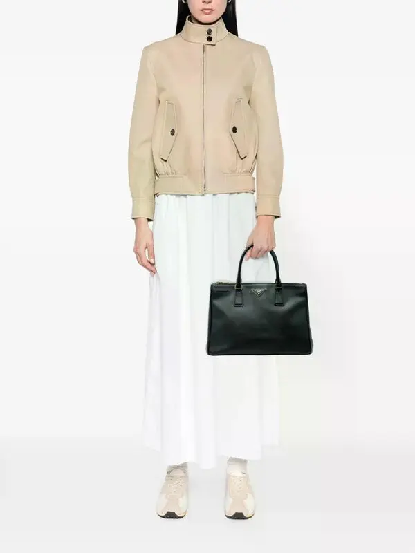 Prada 2010-2026 Medium Saffiano Lux Galleria Double Zip Satchel