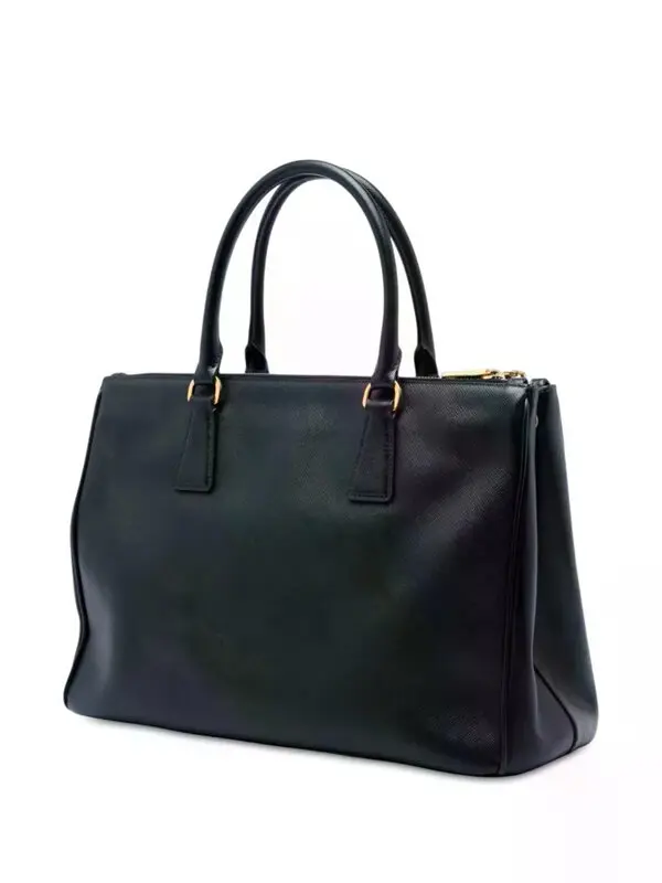 Prada 2010-2026 Medium Saffiano Lux Galleria Double Zip Satchel
