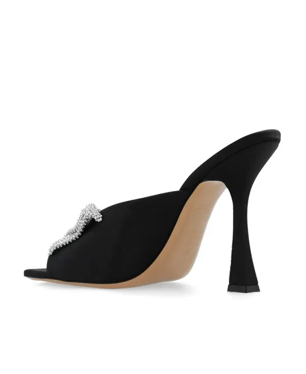 Casadei Butterfly Geraldine 100mm Satin Mules