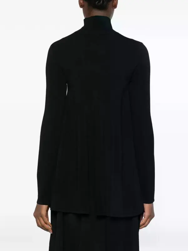 TOTEME Crepe Turtleneck Top