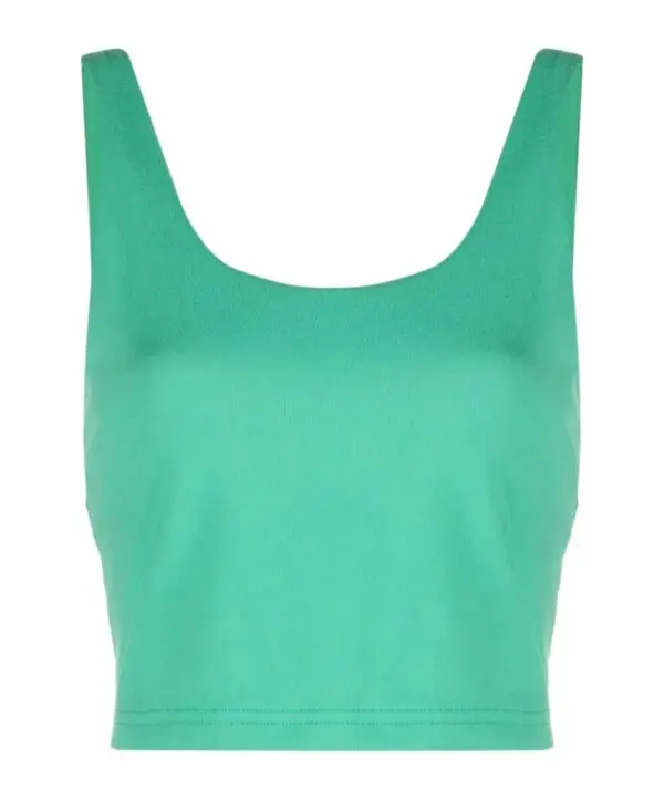 Polo Ralph Lauren Scoop Neck Cropped Tank Top With Rear Logo Print