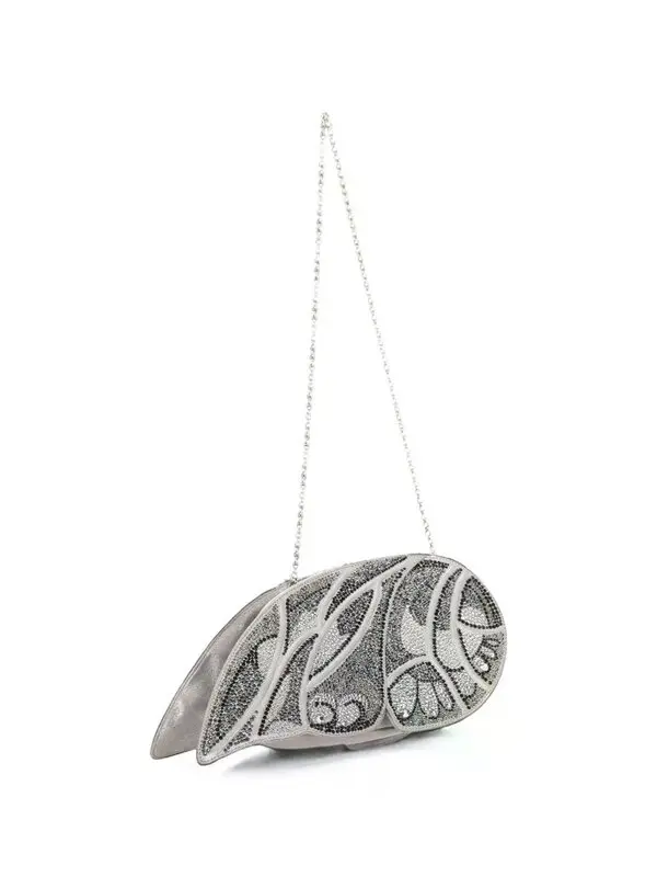 Rodo Crystal-embellished Suede Shoulder Bag