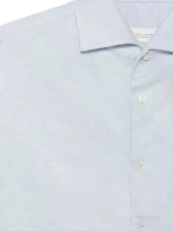 PROFUOMO Spread-collar Long-sleeve Shirt