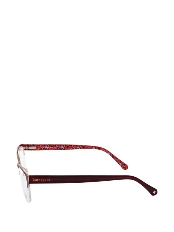 Kate Spade New York Marjorie Rectangle-frame Eyeglasses - Red