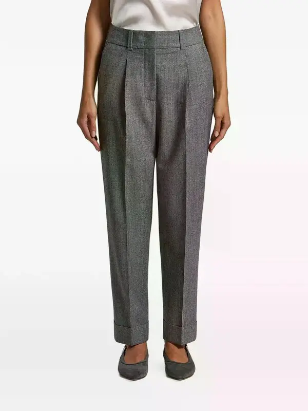 Peserico Pleated Turn-up Trousers