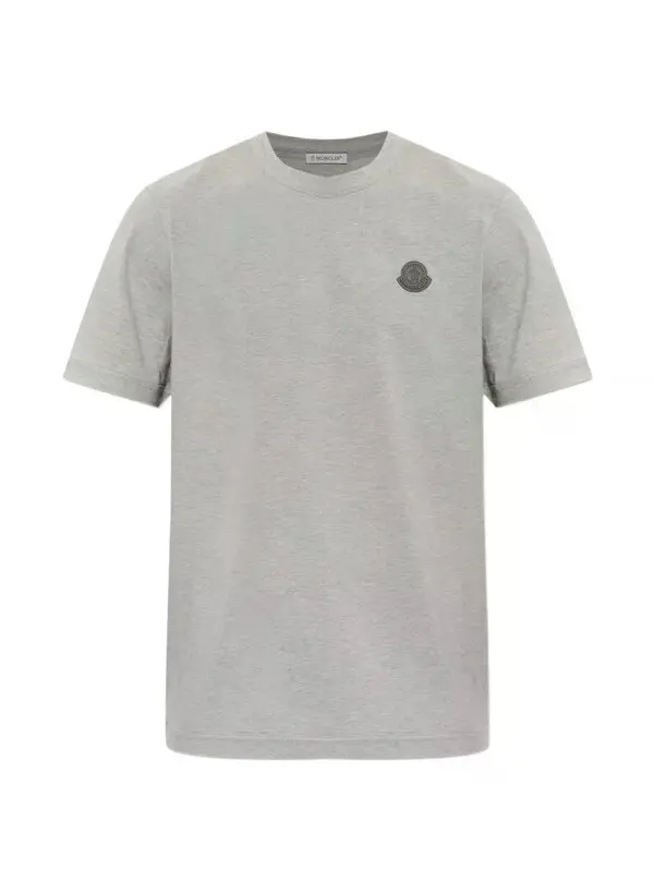 Moncler Logo-patch T-shirt - Grey