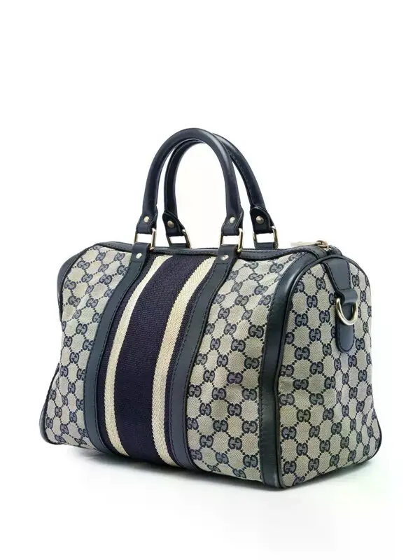 Gucci 2016-2026 Medium Gg Canvas Web Joy Boston Bag Satchel