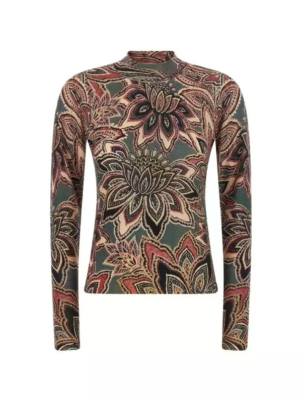 Farm Rio Tapestry Floral-print Top