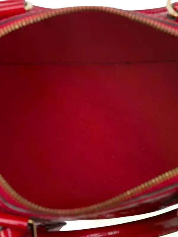 LOUIS VUITTON Monogram Vernis Alma Pm Handbag - Red