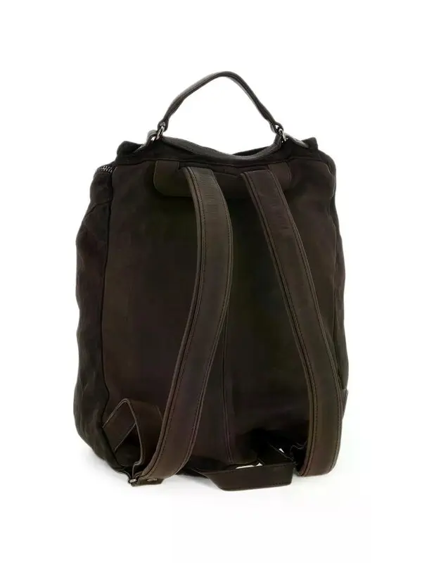 GIORGIO BRATO Wrinkled Leather Backpack