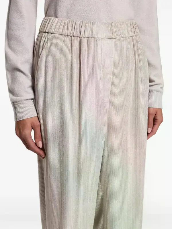 Peserico Corduroy-effect Pleated Trousers