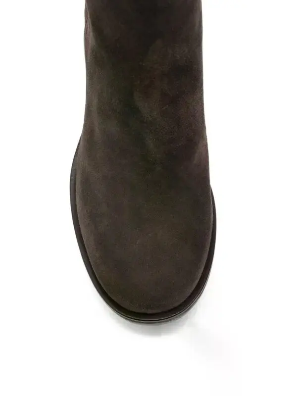 Brunello Cucinelli Monili-trim Suede Ankle Boots