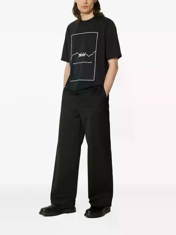 NANGA Dry Mix Frame Logo-print T-shirt