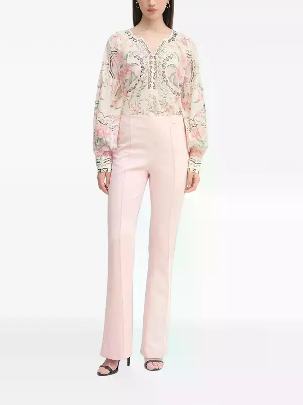 MOS MOSH Wylde Floral-print Balloon-sleeve Blouse