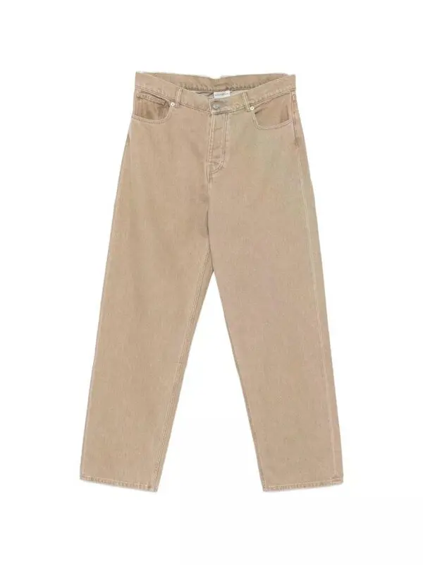 Drole De Monsieur Logo-patch Straight Leg Jeans - Green