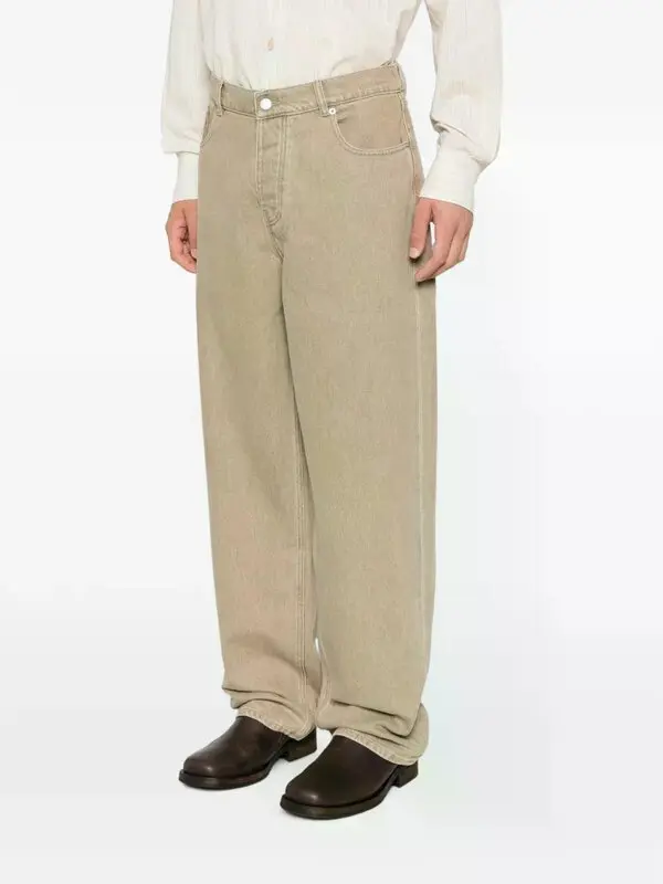 Drole De Monsieur Logo-patch Straight Leg Jeans