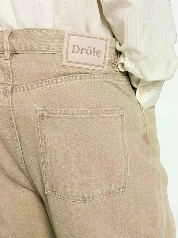 Drole De Monsieur Logo-patch Straight Leg Jeans
