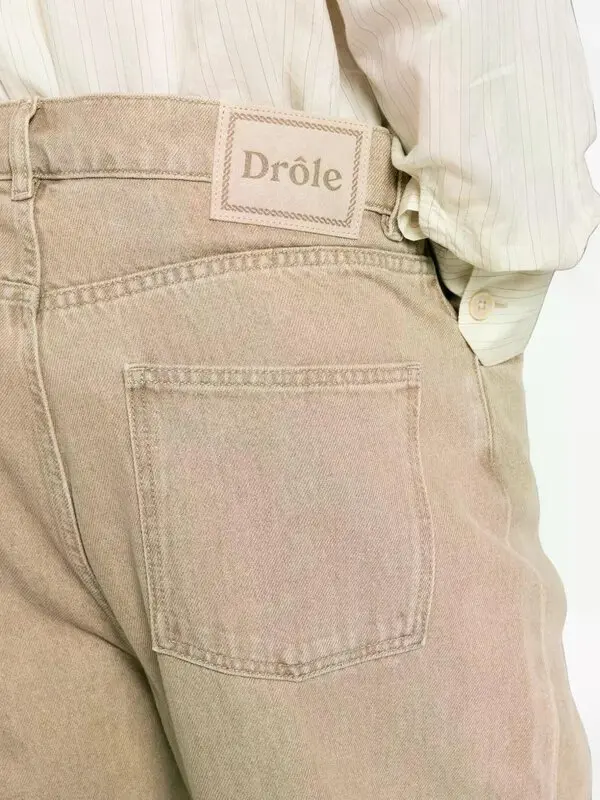 Drole De Monsieur Logo-patch Straight Leg Jeans