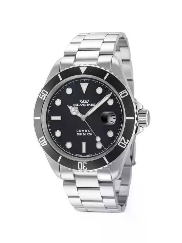 GLYCINE Combat Sub 40mm Watch - Black