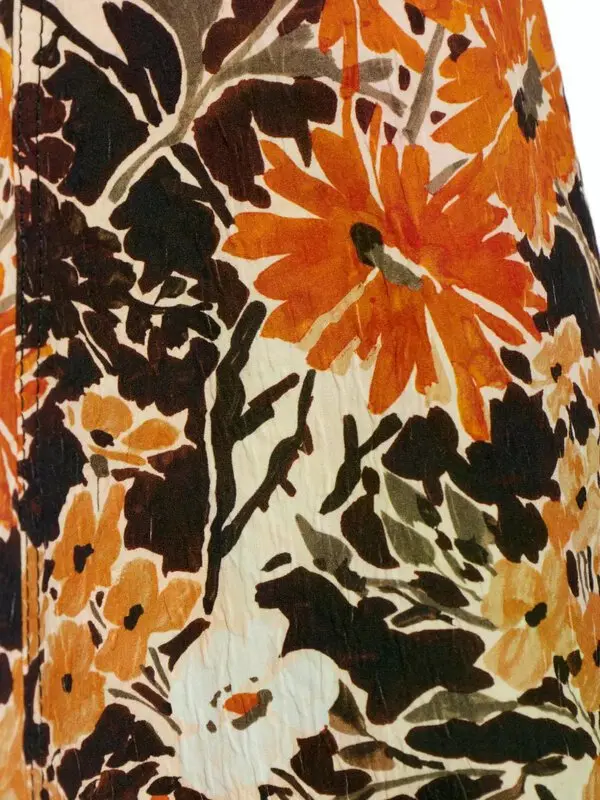 Marni Floral-print Midi Skirt