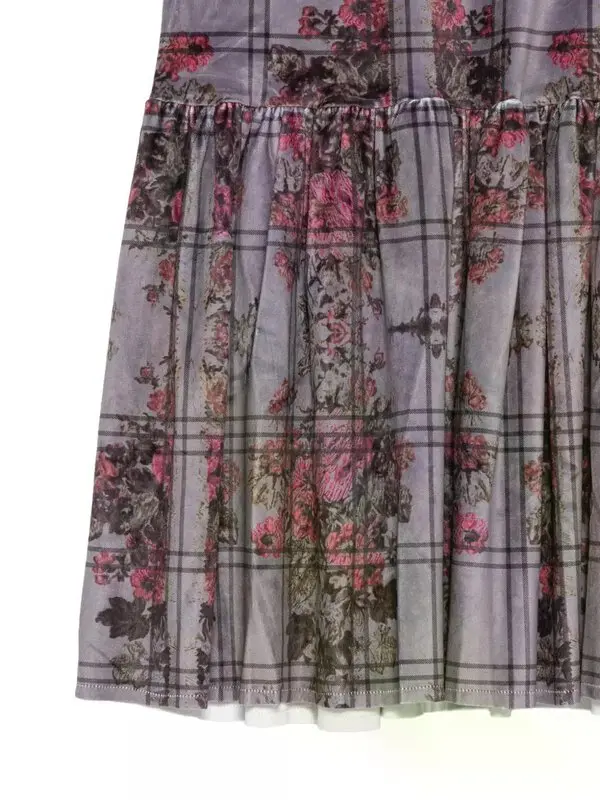BARBARA BOLOGNA Floral-print Ruffled Midi Skirt