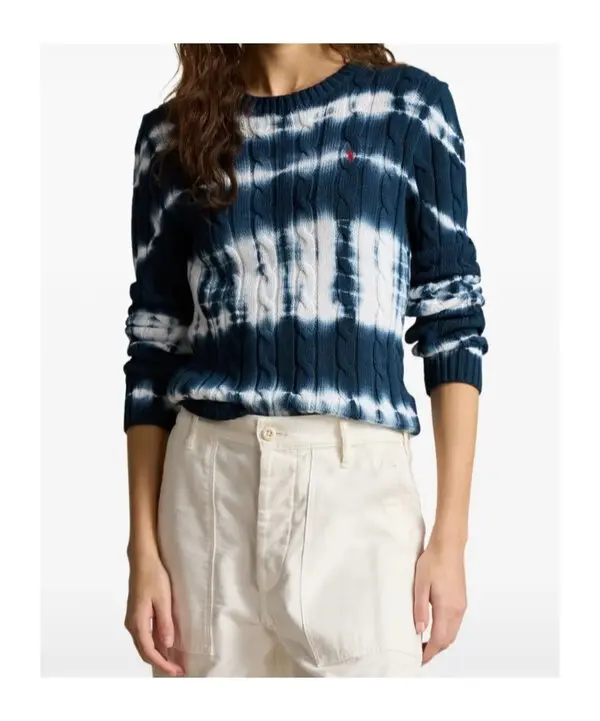 Polo Ralph Lauren Tie-dye Cable Knit Sweater