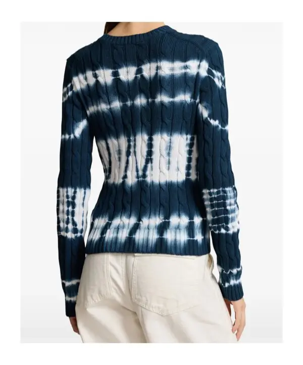 Polo Ralph Lauren Tie-dye Cable Knit Sweater