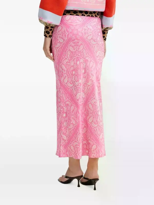 NEVER FULLY DRESSED Paisley-print Midi Skirt