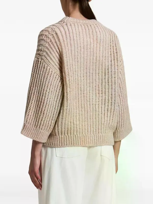 Peserico Open-knit Ribbed Sweater