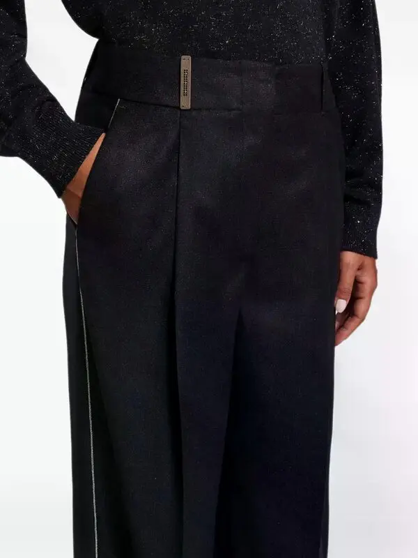 Peserico Pleated Turn-up Trousers